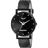 LOUIS DEVIN LD-L144-BLU-CH Mesh Blue Dial Silver Band Stainless Steel ...