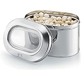 Buy JVL Stainless Steel Kitchen Food Storage Container Capsule Tin with ...
