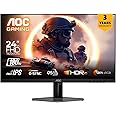 AOC 24G4E Gaming Monitor 24 inch FHD Fast IPS Gaming Monitor, 180Hz ...