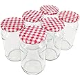 Nutley's 380 ml Jam and Pickle Jar Lid - Red Gingham (Pack of 6) : Amazon.co.uk: Home & Kitchen