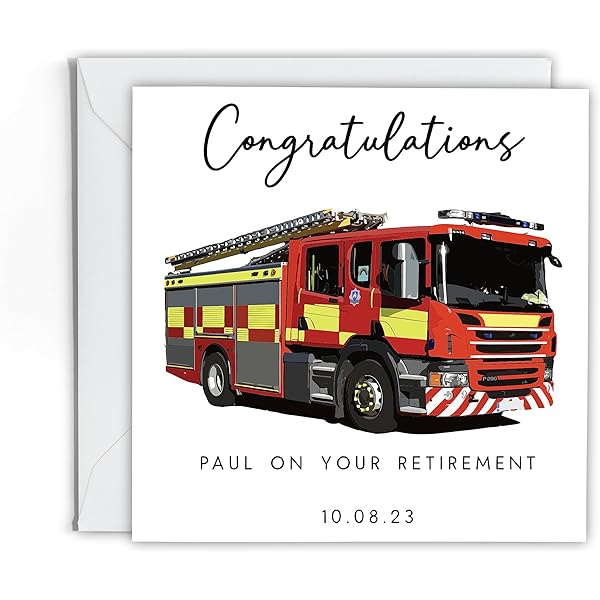 Firefighter Retirement Card Printable Templates Gezxin Happy