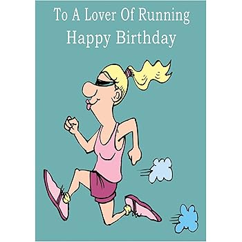 Running Happy Birthday Card: Amazon.co.uk: Office Products