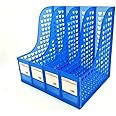 Divinext 4 Compartment Heart File Rack Magazine, Book Rack Plastic ...