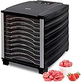 BioChef Arizona Food Dehydrator with 8 Stainless Steel Trays and 24hr ...