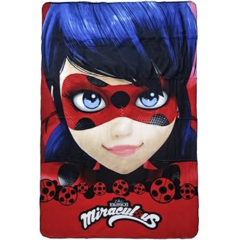 Miraculous Tales of Ladybug & Cat Noir LB17033 Fleece Blanket, Children ...