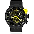 Montre Swatch Big Bold Chrono SB02B403 Checkpoint Yellow : Amazon.fr ...