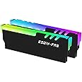 EZDIY-FAB RGB Addressable Memory RAM Cooler DDR Heatsink for DIY PC Game Overclocking MOD DDR3 ...