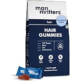 Man Matters Biotin Hair Gummies | 120 Days Pack | No Added Sugar ...