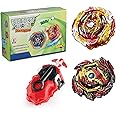 Netoke Gyro Burst Gyro Set, 4D Metal Fusion Combat Gyro, With Battling ...