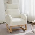 DEKKETO Teddy Nursing Rocking Chairs for Adults, Nursery Rocking Chair ...