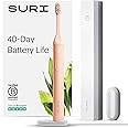 SURI Sonic Electric Toothbrush with UV Cleaning Travel Case | 40+ Day ...
