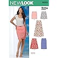 New Look Sewing Pattern 6483: Misses Tops, Size A, Silk, White, A (6-8 ...