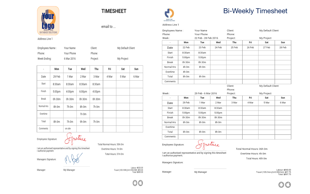 Timesheet PDF: Amazon.co.uk: Appstore for Android