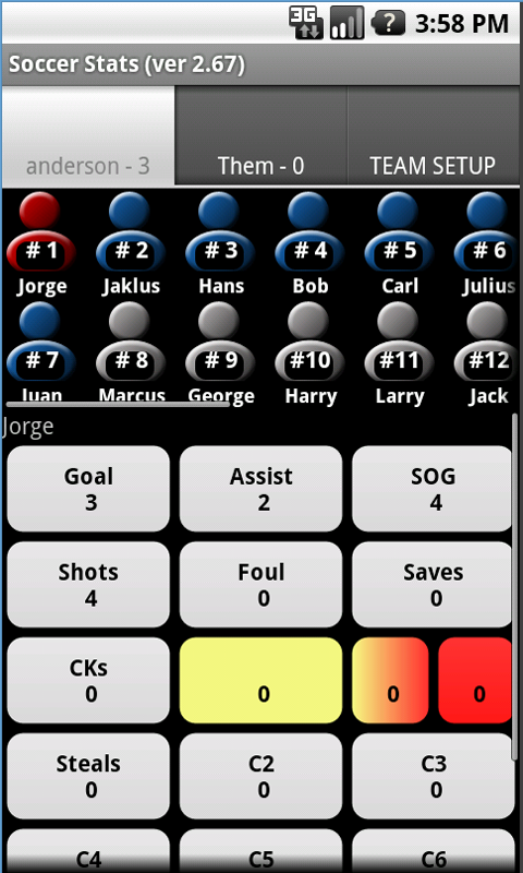 Soccer Stats Tracker w/ Playing Time Tracker: Amazon.de: Apps für Android