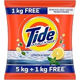 Tide Plus Detergent Washing Powder - 6kg+2kg free | Lemon & Mint ...