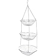 KitchenCraft Hanging Vegetable Rack, Metal, Set of 3 Kitchen Storage ...
