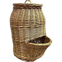 Selections Onion Storage Hopper Basket in Wicker : Amazon.co.uk: Home ...