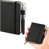 FINEASY Mini Blocco Note A7 con Penna in Metallo e 50 Fogli a Righe ...