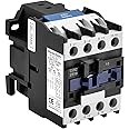 Heschen AC Contactor, CJX2-1810, 220V 50/60Hz Coil, 3P, 3 Pole, Normally Open, Ie 18A, Ue 380V ...