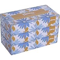 Kleenex® 2 ply Facial Tissue Cube Box, 60 Packs, 50 Pulls/Pack (Total 3,000 Sheets) (01294A ...