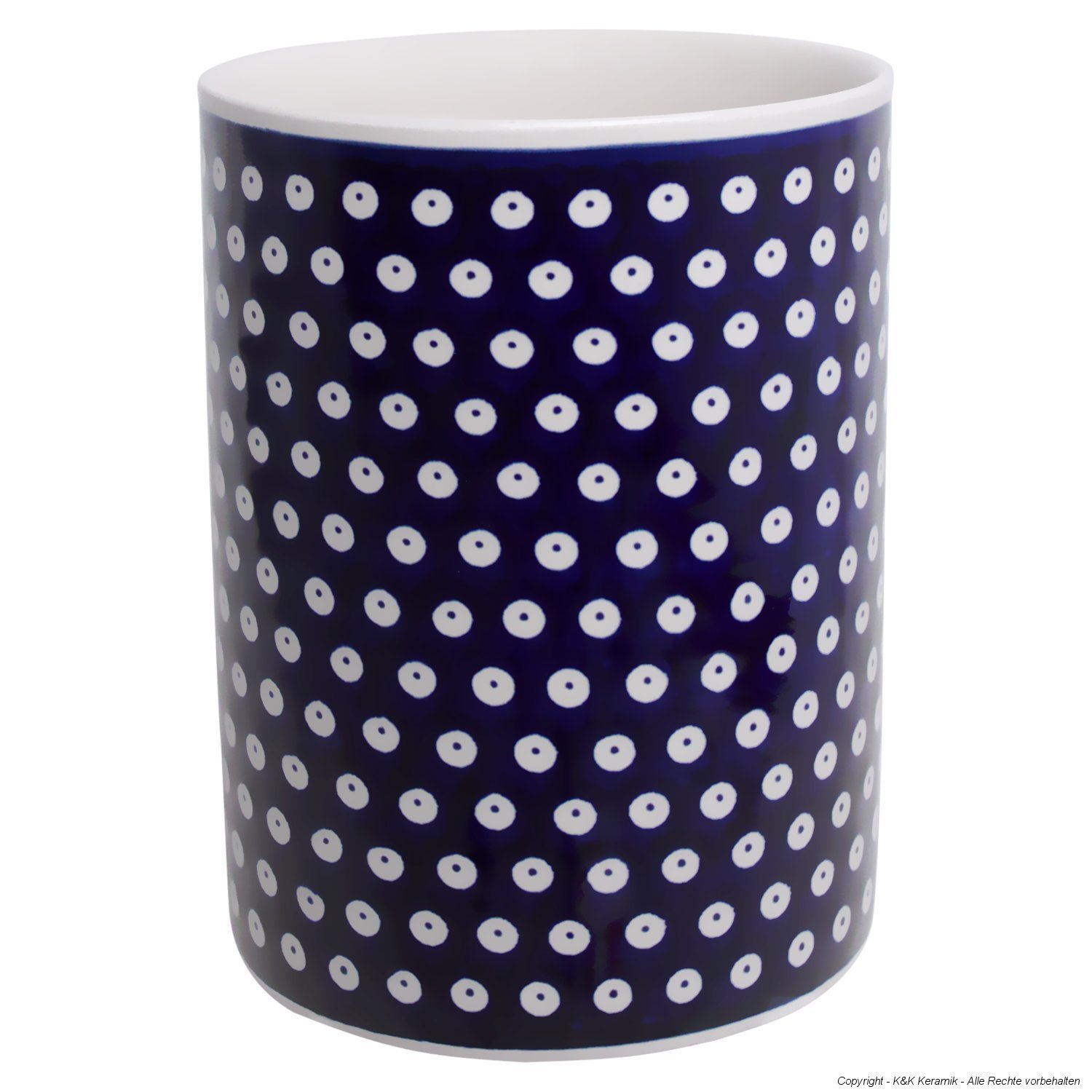 Polish Pottery Boleslawiec Utensil Pot, Storage, in TADPOLE pattern ...