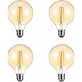 TEKLED® Globe G95 Filament Vintage LED Bulbs | E27 Edison Screw | Energy Saving 6.5W Light Bulb ...
