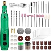 Cordless Mini Rotary Tool Kit - 5 Speed Adjustment USB Rechargeable ...