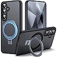DASFOND Mag-Stand Galaxy S24 Case, 2024 Upgraded [All-in-1] [Support MagSafe] Invisible Ring ...