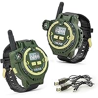 7 in 1 Digital Watch Walkie Talkies - Spy Watch Army Toys for Kids Age ...
