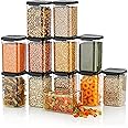 Buy Kitchenwell Plastic 1100 Ml Easy Flow Cereal Dispenser Storage Jar ...
