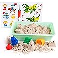 Genio Kids Magic Sand Castle for Kids - Natural Color Sensory Sand 1 kg ...