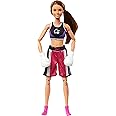 Barbie Made to Move Doll & Accessories, Brunette Boxer Wearing ...