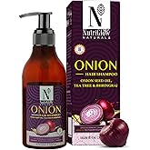 Buy NutriGlow NATURAL'S Onion Hair Oil With Red Onion Seed Oil For Hair Growth, Hair Fall ...