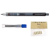 uni-ball Kuru Toga 0.5mm - Self Sharpening Mechanical Pencil - Smoke Barrel - Pack of 2 + 24 ...