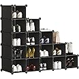 HOMIDEC Shoe Storage 16 Cube Shoe Rack, DIY Shoe Rack Storage, Shoe ...