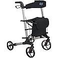 Days Deluxe Lightweight Folding Four Wheel Rollator, Rollator, Easy ...