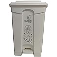 Cello Strong Plastic Step-On Pedal Garbage Dustbin 60 Ltr, White ...