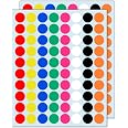 2000 Pieces, 20mm Gommettes Autocollantes Rondes - 8 Couleurs : Amazon ...