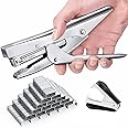Stapler Plier Stapler with 1000 Staples and Remover Set 20 Sheets ...