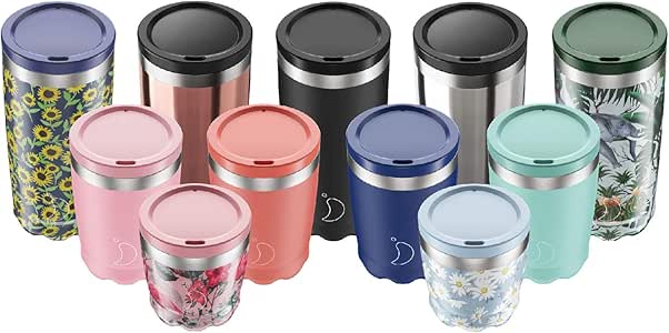 Chilly's Insulated Coffee Cup | Double Walled Coffee Cups with Lids ...