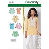 Simplicity Sewing Pattern 1461: Misses' and Plus Tunic with Neckline ...