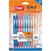 FLAIR SRX 0.7mm Retractable Ball Pen Box Pack | Triangular Grip For ...