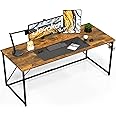 Devoko Computer Desk 120 x 50 x 75 cm, Home Office desk with Hook ...