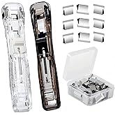 TCCO Portable Handheld Paper Clam Clip Dispenser with 50 Stainless ...