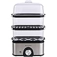 Salter EK5885 3-Tier Food Steamer, Compact Multi-Cooker, 3 Steam ...