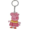 Peppa Pig Rubber Keyring Keychain (Pink & Yellow) : Amazon.co.uk: Fashion