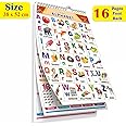 All in One English ABCD Chart For Kids (16 Charts ) 36 x 50 cm ...