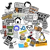 CodersParadise - Pack of 51 Laptop Vinyl Self-Adhesive Sticker for ...