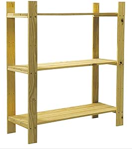 Natural Slatted Unit Shelves: 3 Shelves: Amazon.co.uk: Kitchen & Home