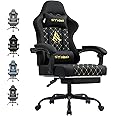 Symino Gaming Chair with Footrest, Ergonomic Computer Chair with Lumbar ...